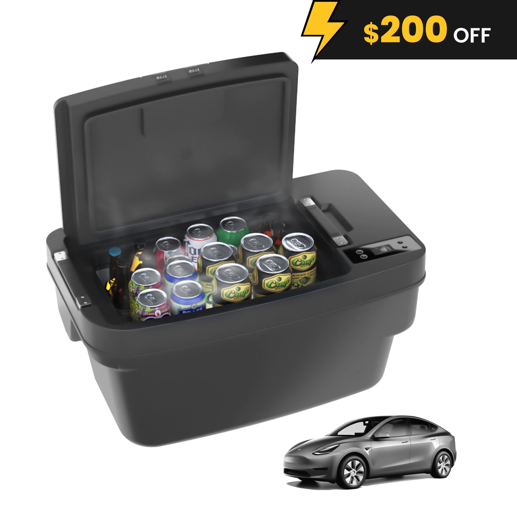 The Tesla Fridge - 35L Portable Freezer for Model Y Sub Trunk ...