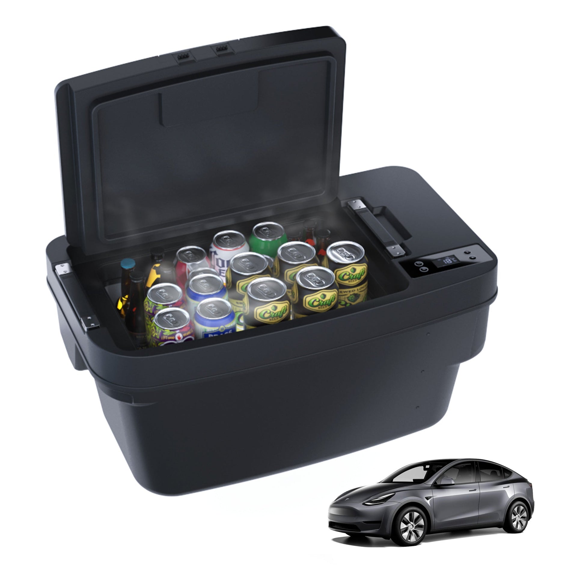 The Tesla Fridge - 35L Portable Freezer for Model Y Sub Trunk ...